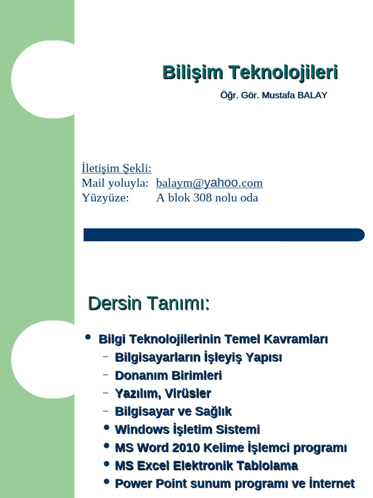 5n1k Bilişim Teknolojileri | PDF
