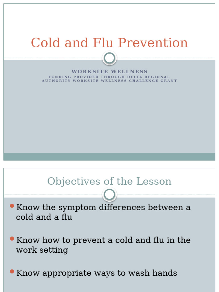 Cold and Flu Powerpoint | PDF | Common Cold | Influenza