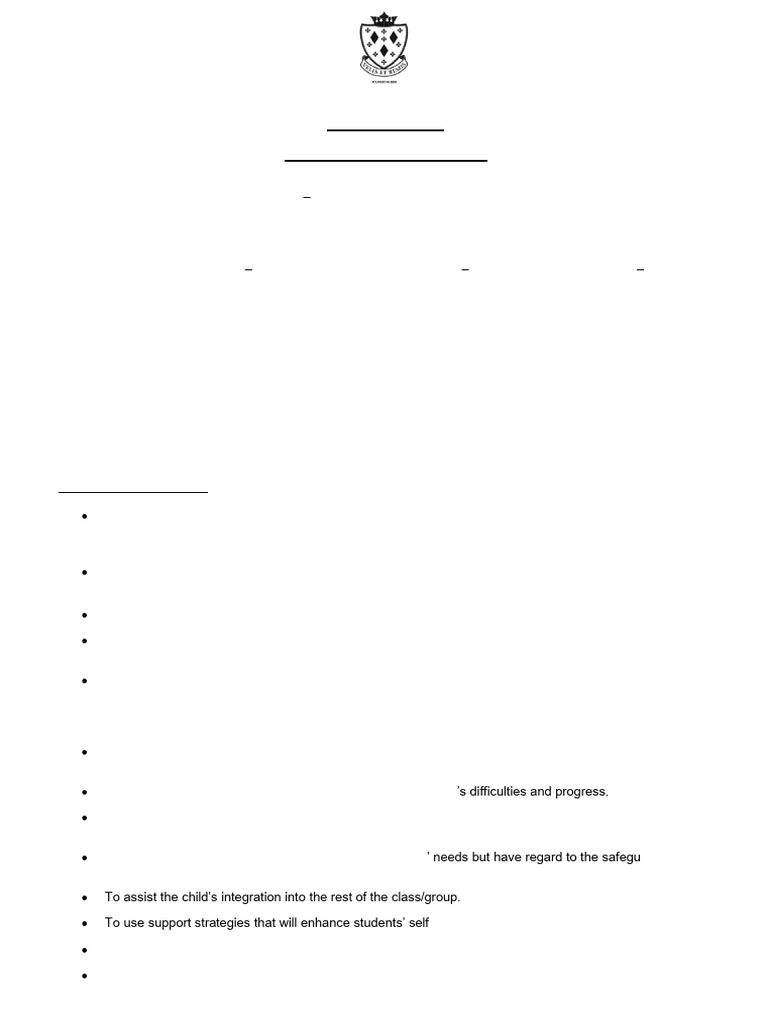 Learning Support Assistant Job Description Nov 2024 | PDF | Teachers ...