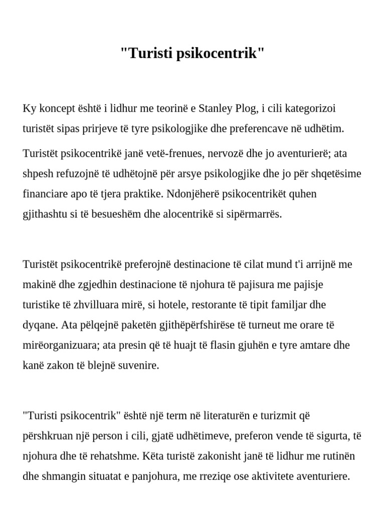 Turisti | PDF