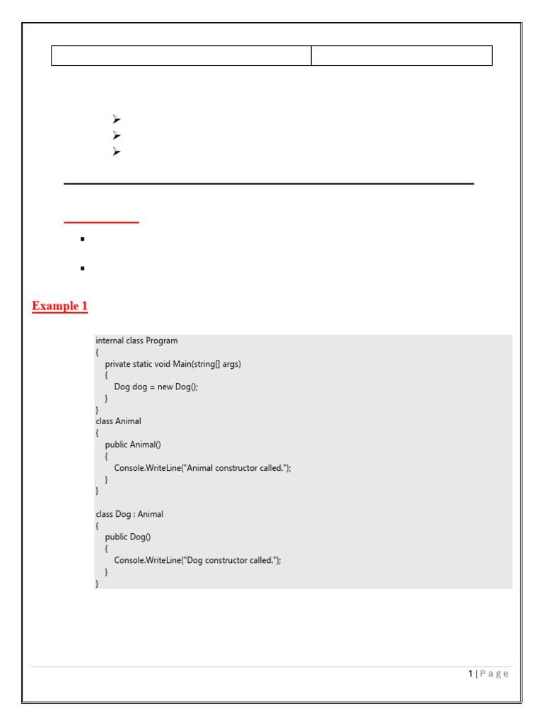OOP_week 9 | PDF | Method (Computer Programming) | Constructor (Object Oriented Programming)