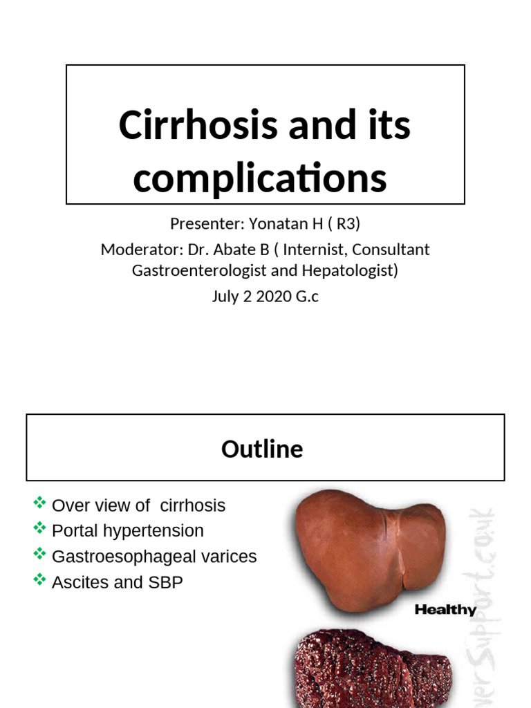 Cirrhosis yon | PDF | Cirrhosis | Medical Specialties