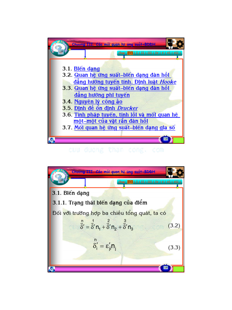 Ly Thuyet Chat Deo Truong Tich Thien Chapter 3 Cac Moi Quan He Ung Suat ...