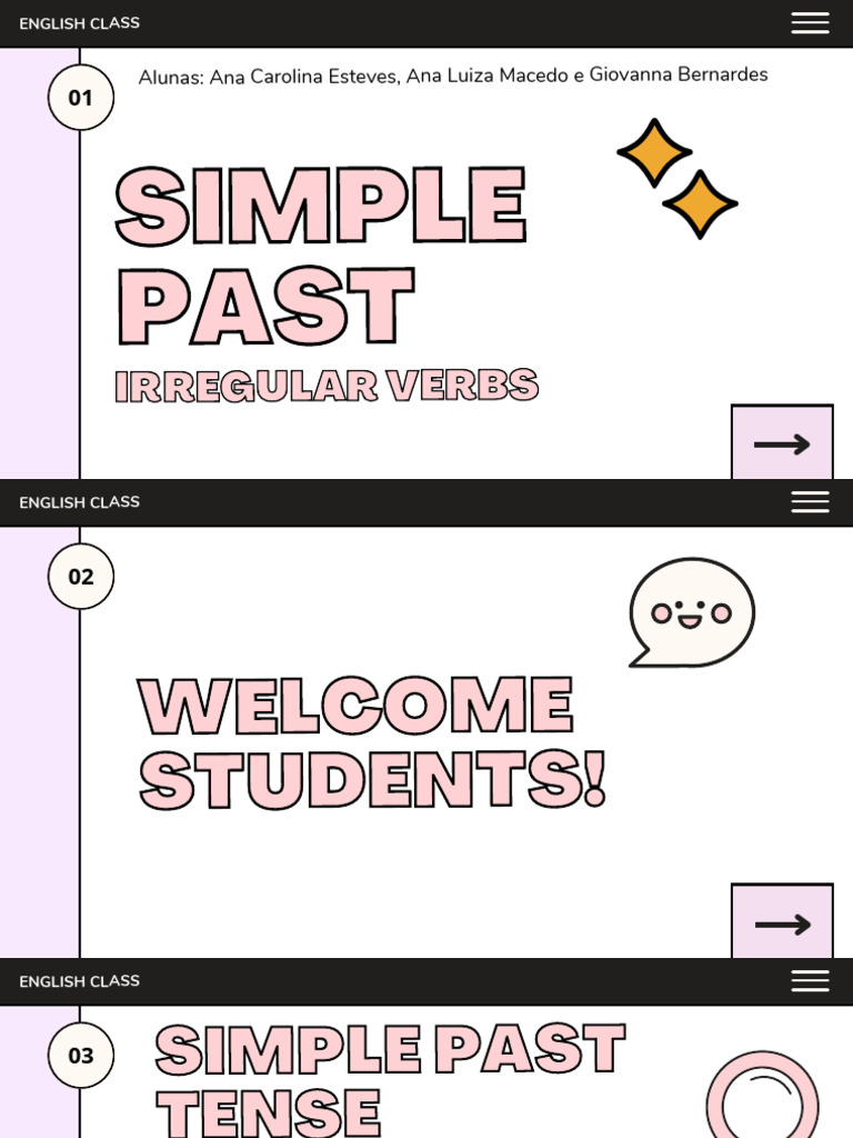Passado Simples - Verbos Irregulares .PDF | PDF | Language Families | Morphology