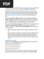 CSR Activities Under Schedule VII | PDF