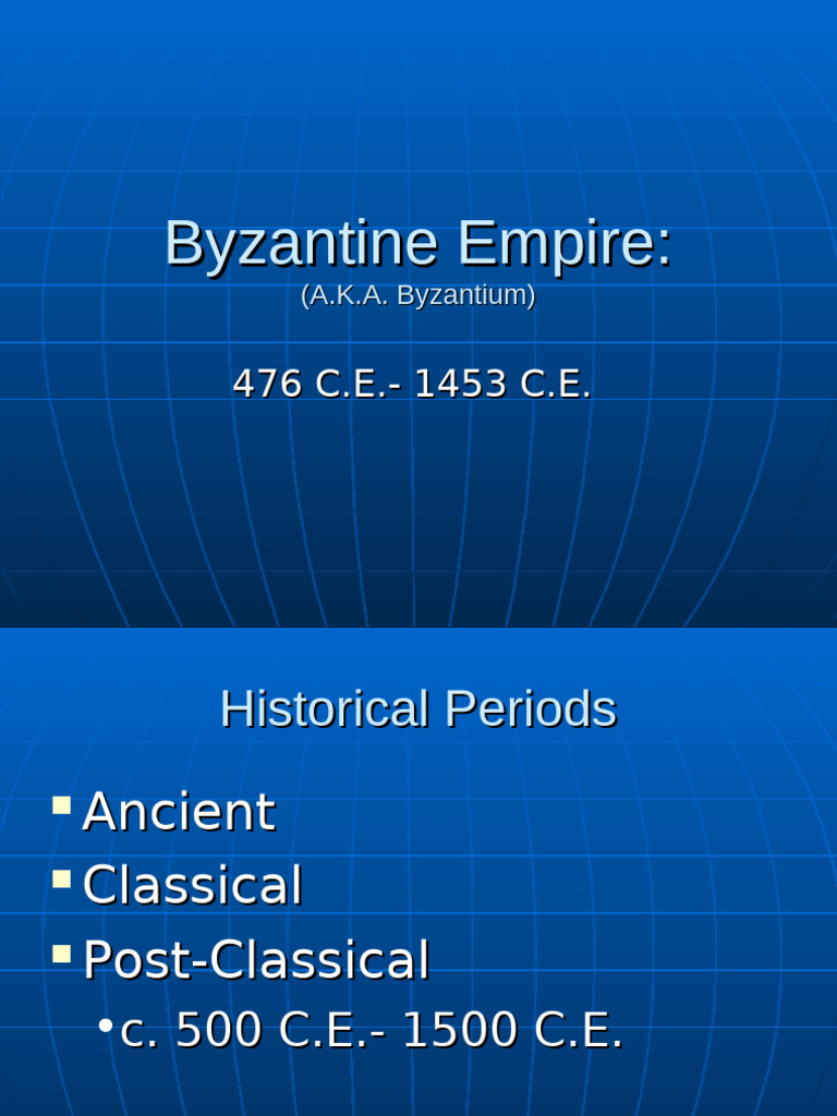 Overview of the Byzantine Empire | PDF | Byzantine Empire | Constantinople