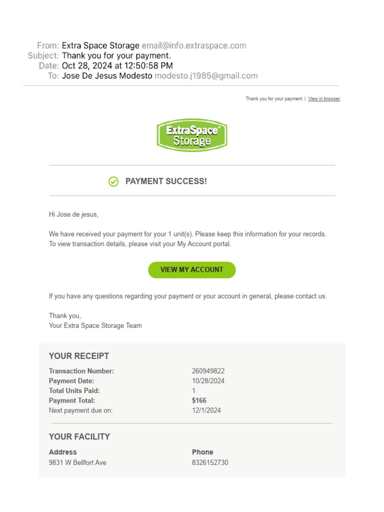 Thank You For Your Payment | PDF