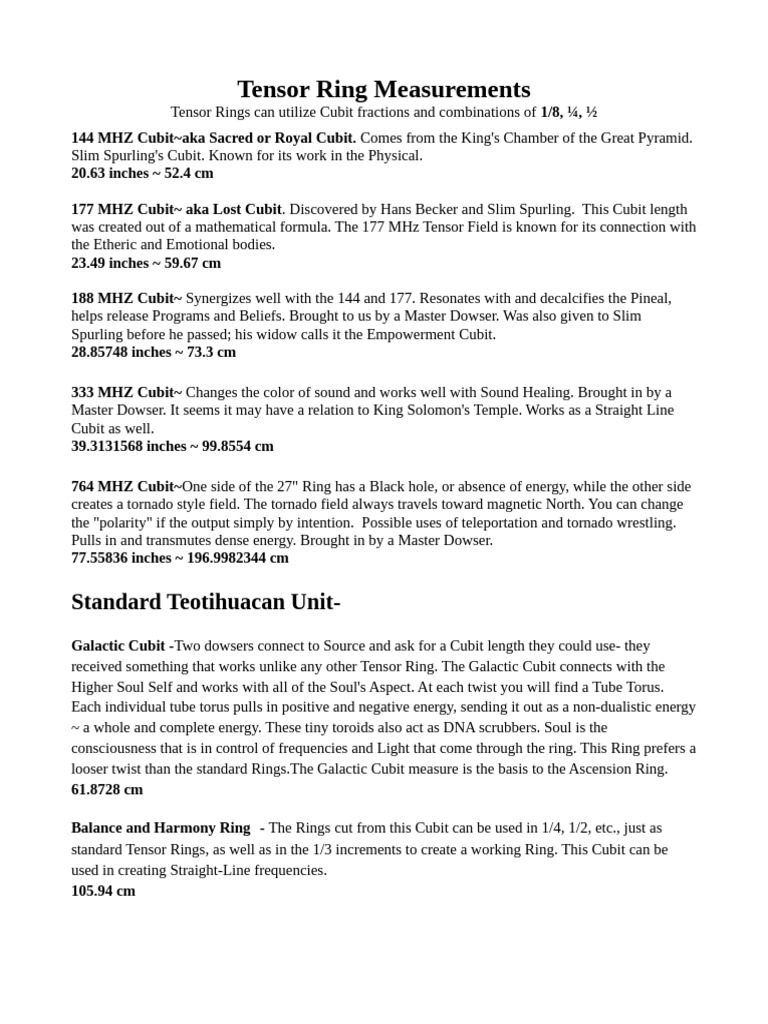 Tensor Ring Measurements | PDF