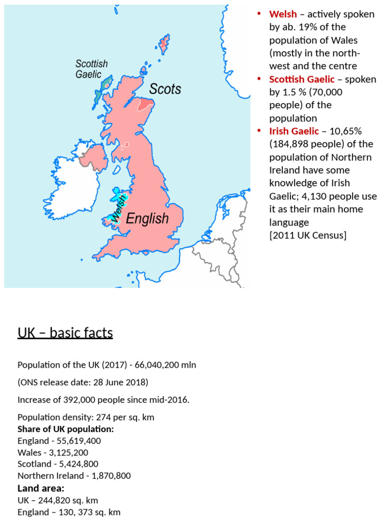 UK Geography and Facts - Compilation | PDF | United Kingdom | Scotland