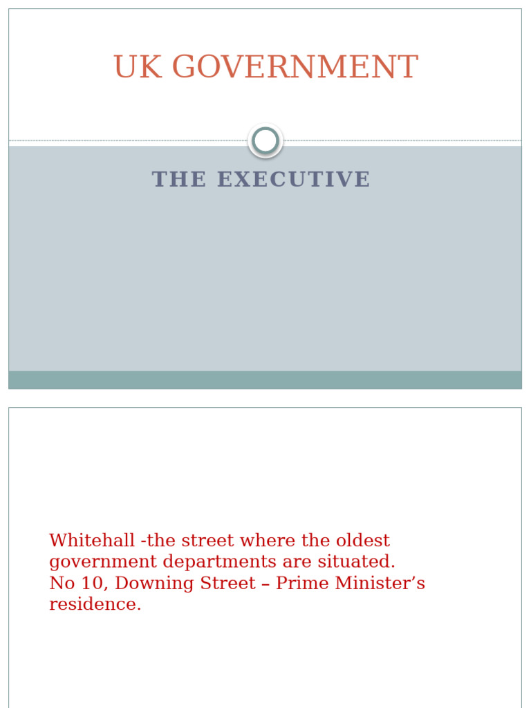 Uk Government and Constitutional Framework | PDF | Government Of The ...