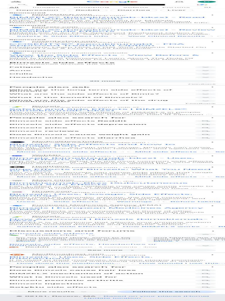 Bimzelx Side Effects - Google Search | PDF | Psoriasis | Health Care