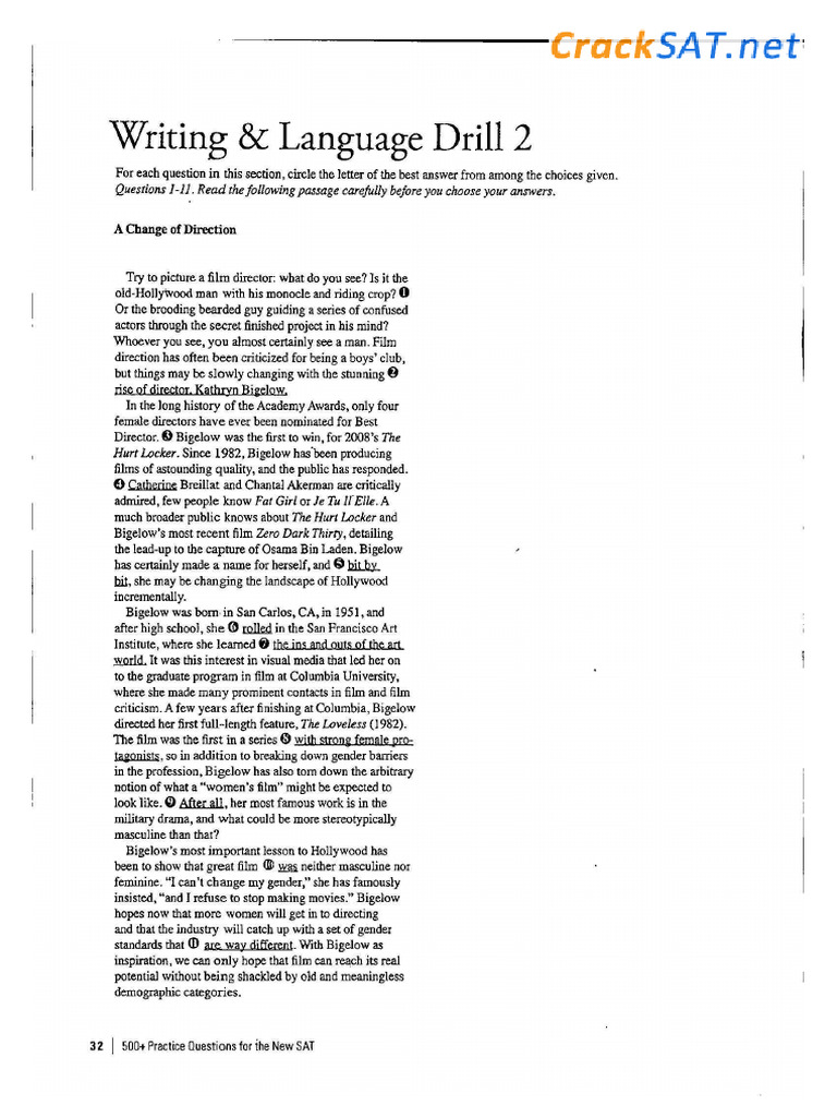 SAT Writing Language Practice Test 2 | PDF