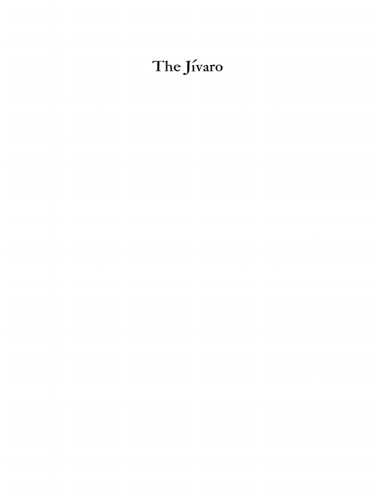 The Jivaro People of The Sacred Waterfalls Reprint 2020nbsped ...