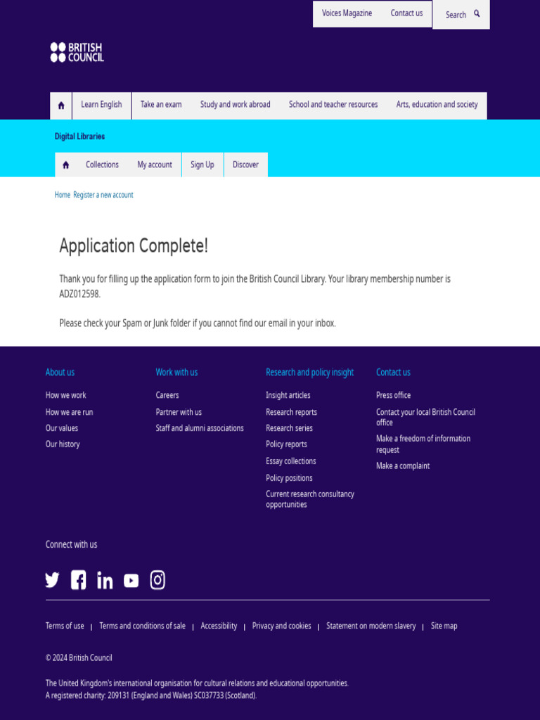 British Council Digital Library catalog | PDF