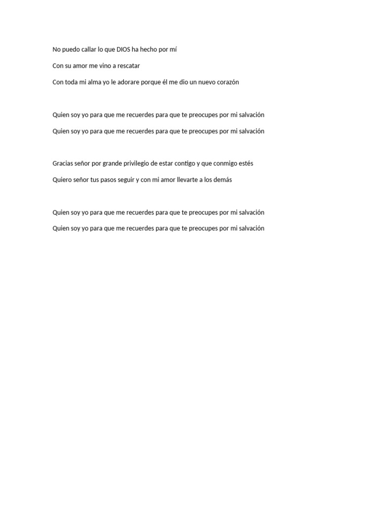 Quien Soy Yo. | PDF