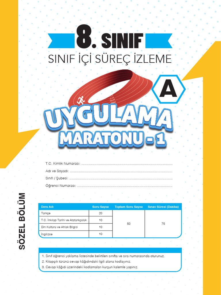 8.-SINIF-SUREC-IZLEME-UYGULAMA-MARATONU-1 | PDF