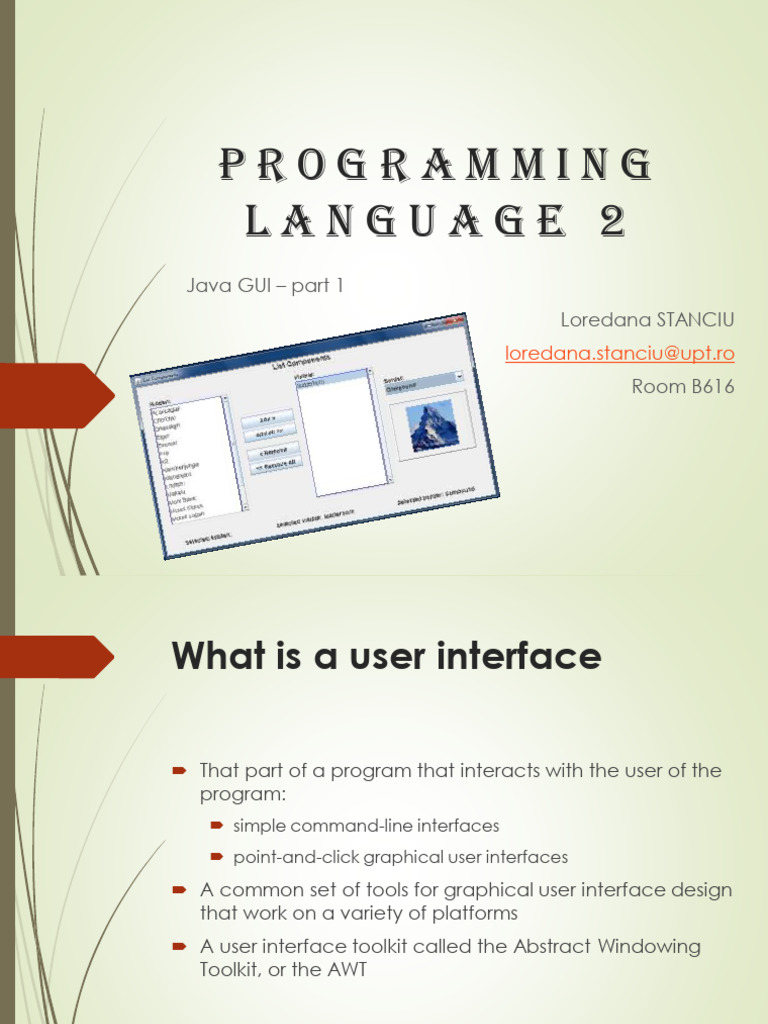 PL2 - C8 | PDF | Window (Computing) | Interface (Computing)
