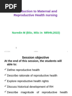 Introduction to Reproductive Health | PDF | Woman | Family Planning