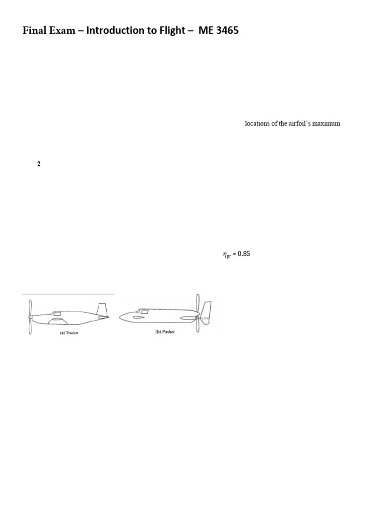 Subsonic Airplane Design Project Guide | PDF | Airfoil | Dynamics ...