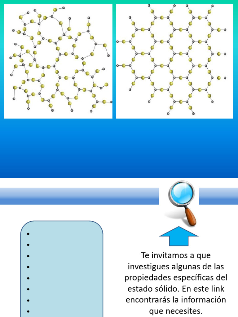 Estado Sólido Cristalino y Amorfo | PDF | Sólido amorfo | Cristal
