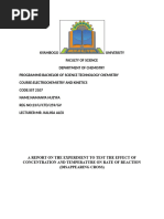 Disappearing Cross Experiment Analysis | PDF | Chemical Reactions ...