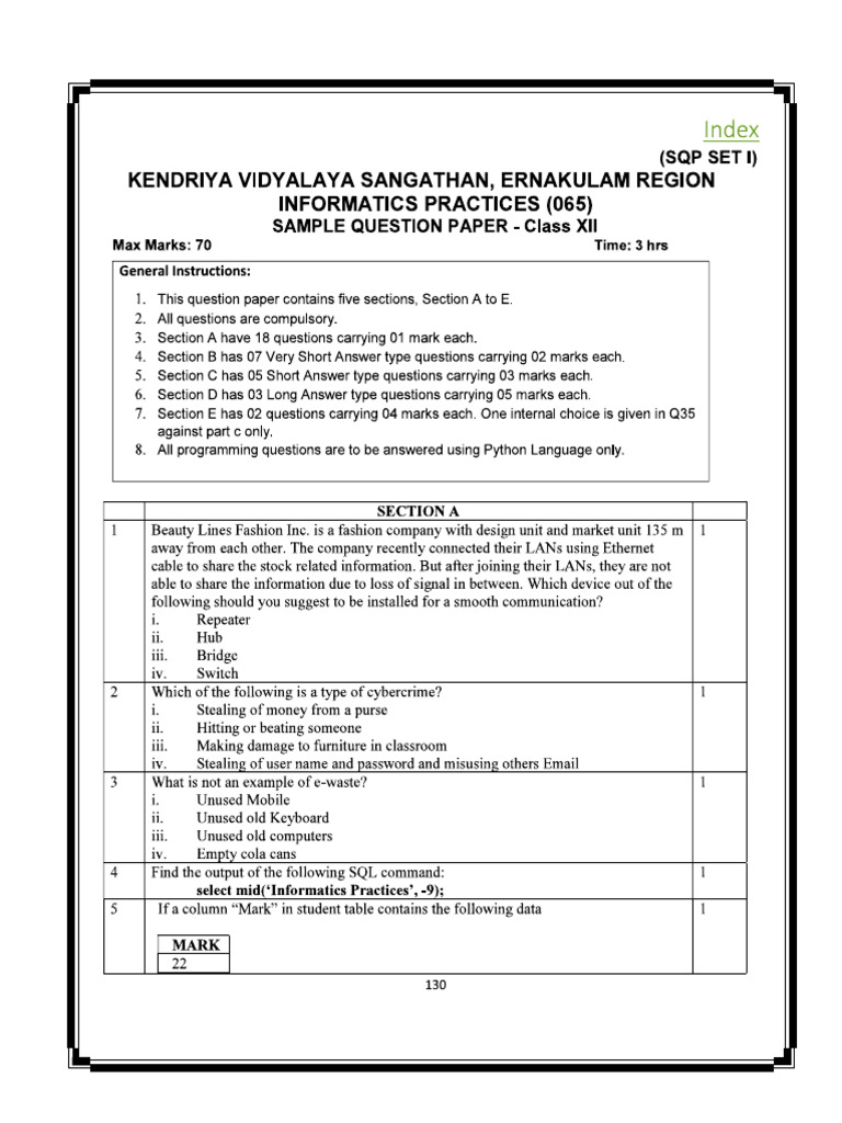 Practice Paper 3 | PDF