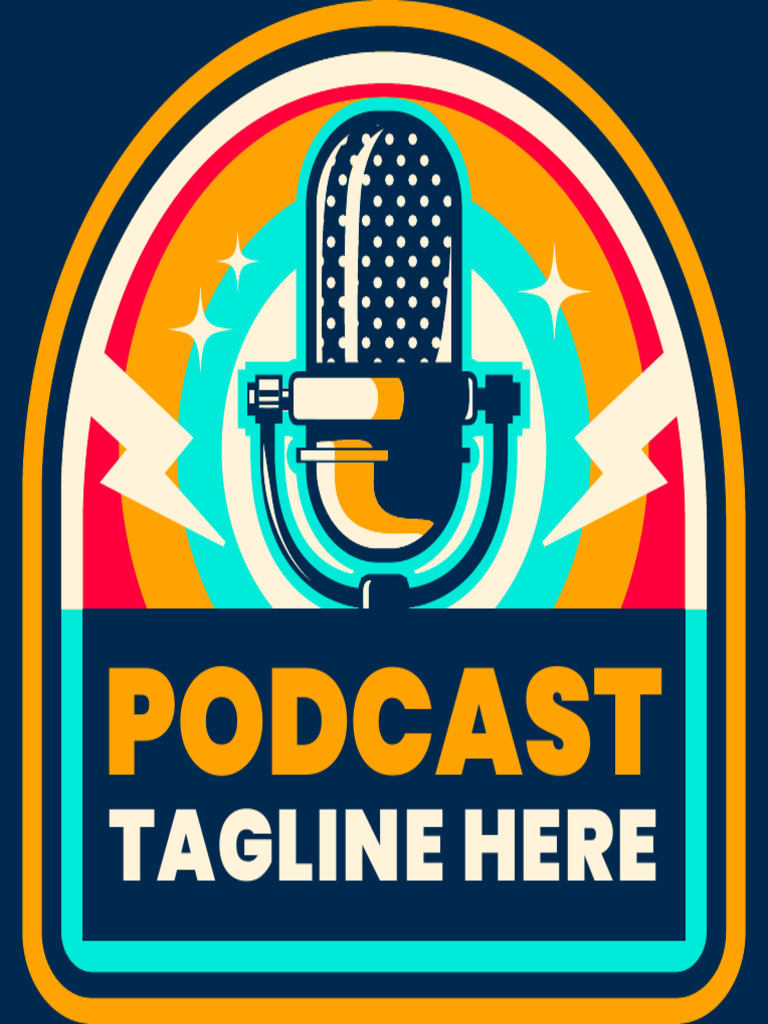 Retro Podcast Badge Logo | PDF
