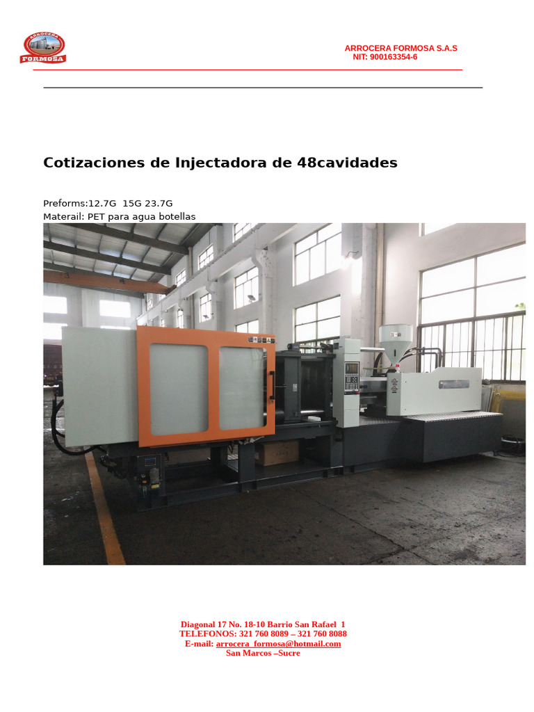 3 Injection Machine48cavites Servo Motor | PDF | Mechanical Engineering ...