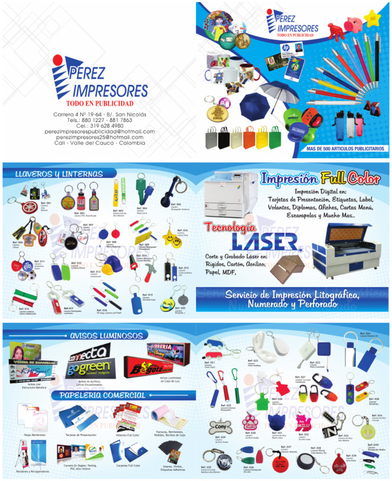 Catalogo Pérez Impresores | PDF