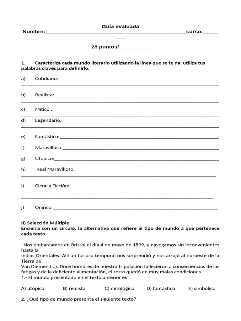 GUIA EV 7MO MUNDOS NARRADOS | PDF | Fantasía