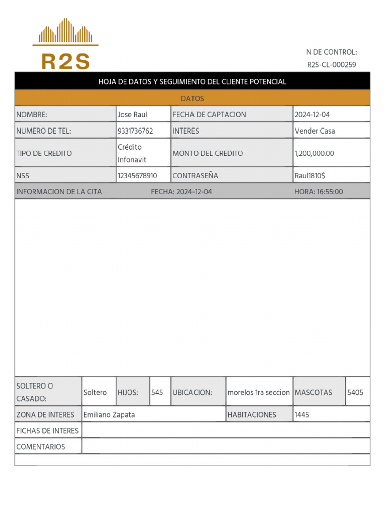 Reporte de Cliente | PDF