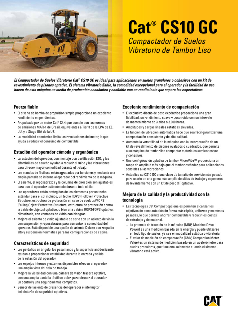 Caterpillar CS10-GC | PDF
