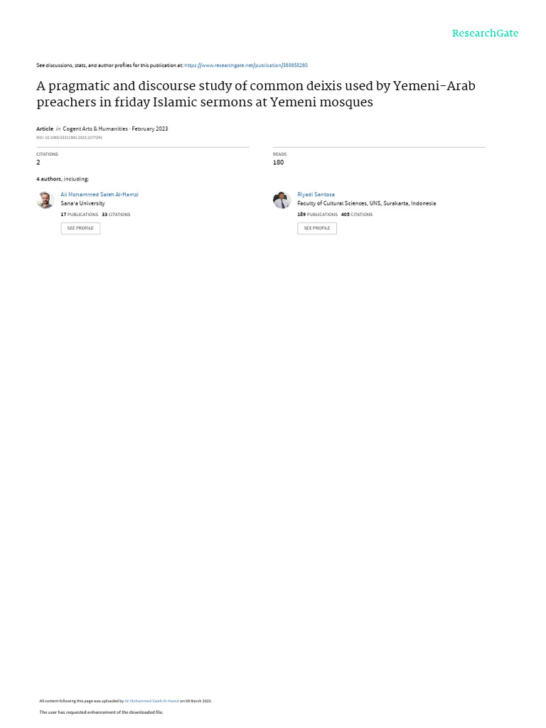 Pragmatic | PDF | Semiotics | Language Mechanics