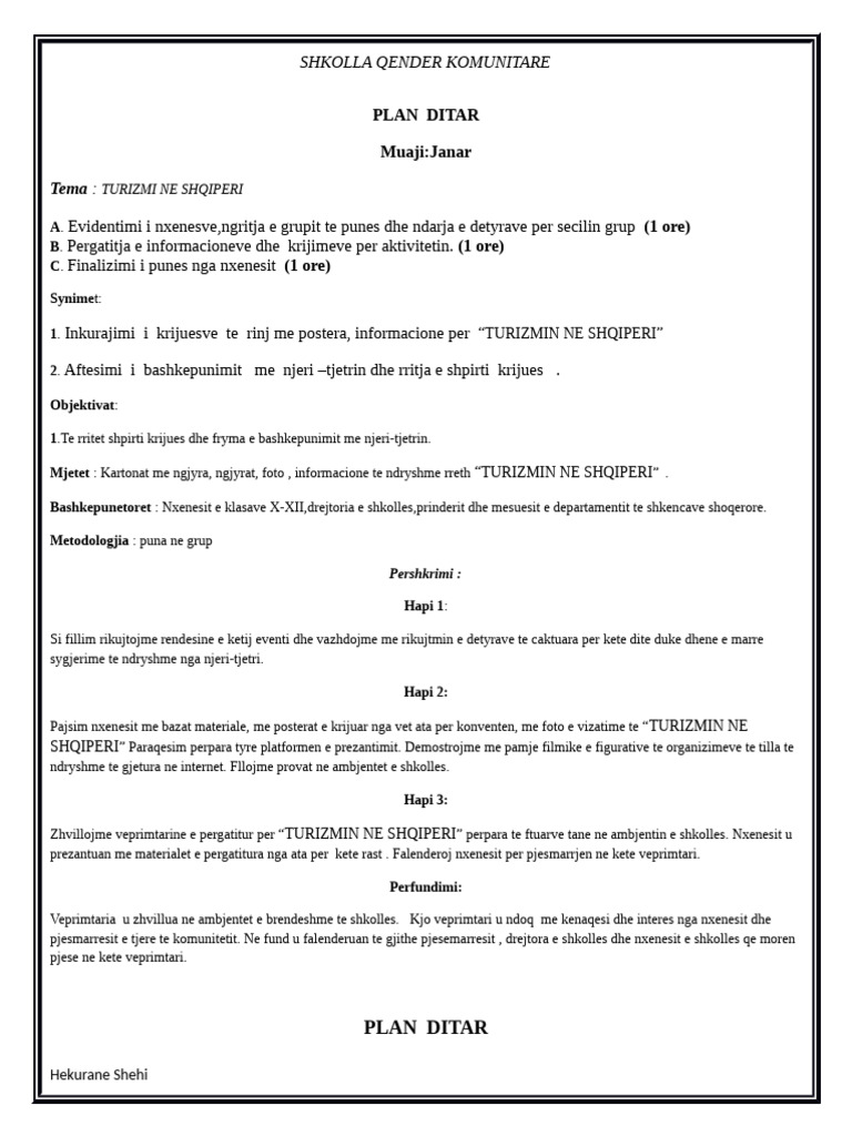 Ditar I SHQK 1 Kopje 4 | PDF