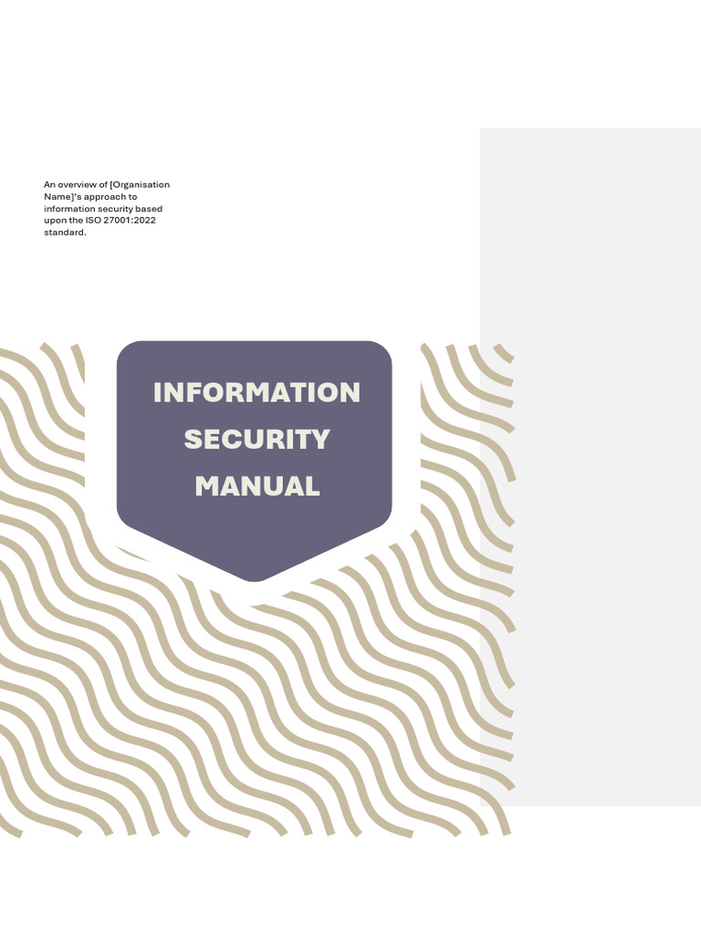 Information Security Manual | PDF | Information Security | Risk
