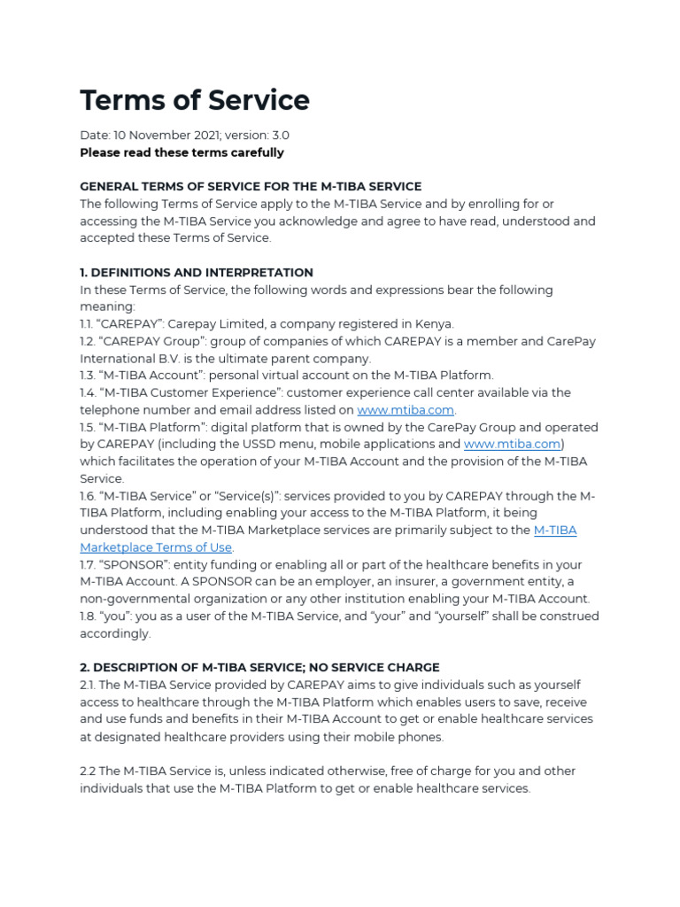 tos | PDF | Indemnity | Biometrics