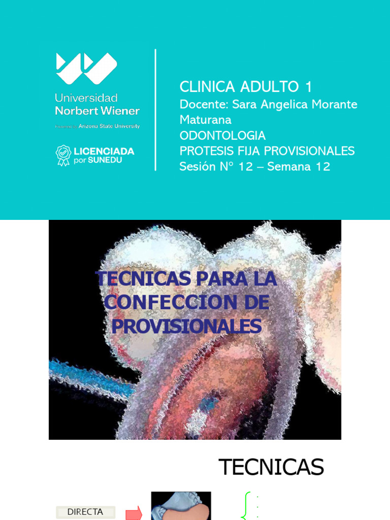 Clase 13 Protesis Fija Provisionales | PDF | Materiales | Ramas de ...