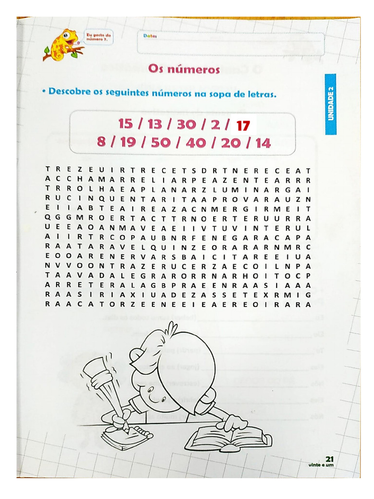 Sopa Letras Numeros | PDF