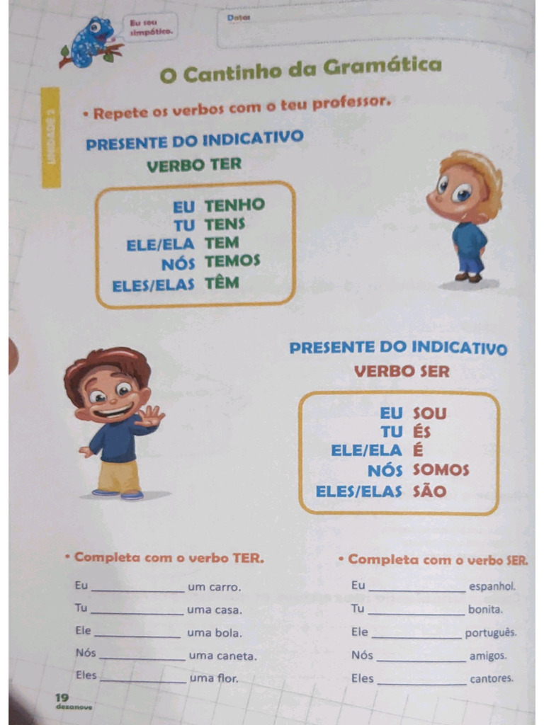 Verbo Ser Ter Colores y Variado | PDF