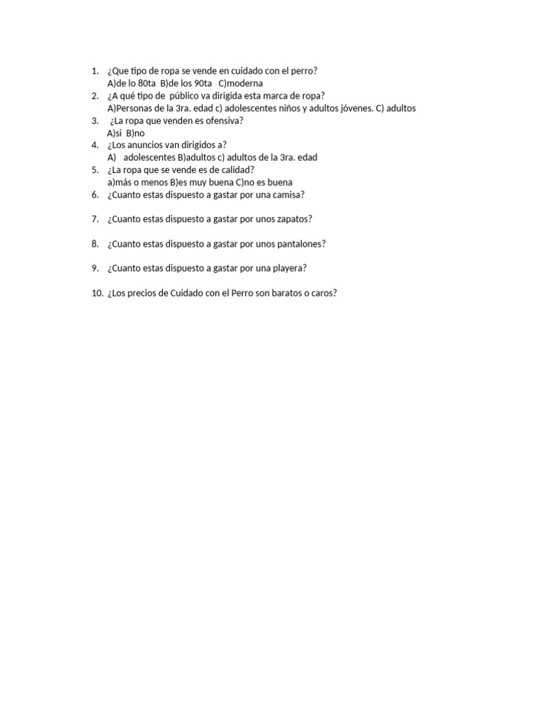 Cuestionario de Pablo | PDF