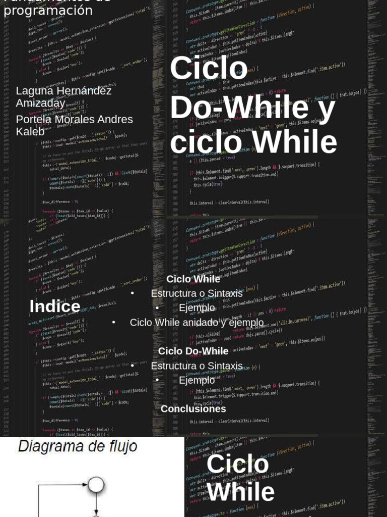 Ciclos While, Do-While | PDF | Flujo de control | Programación de ...