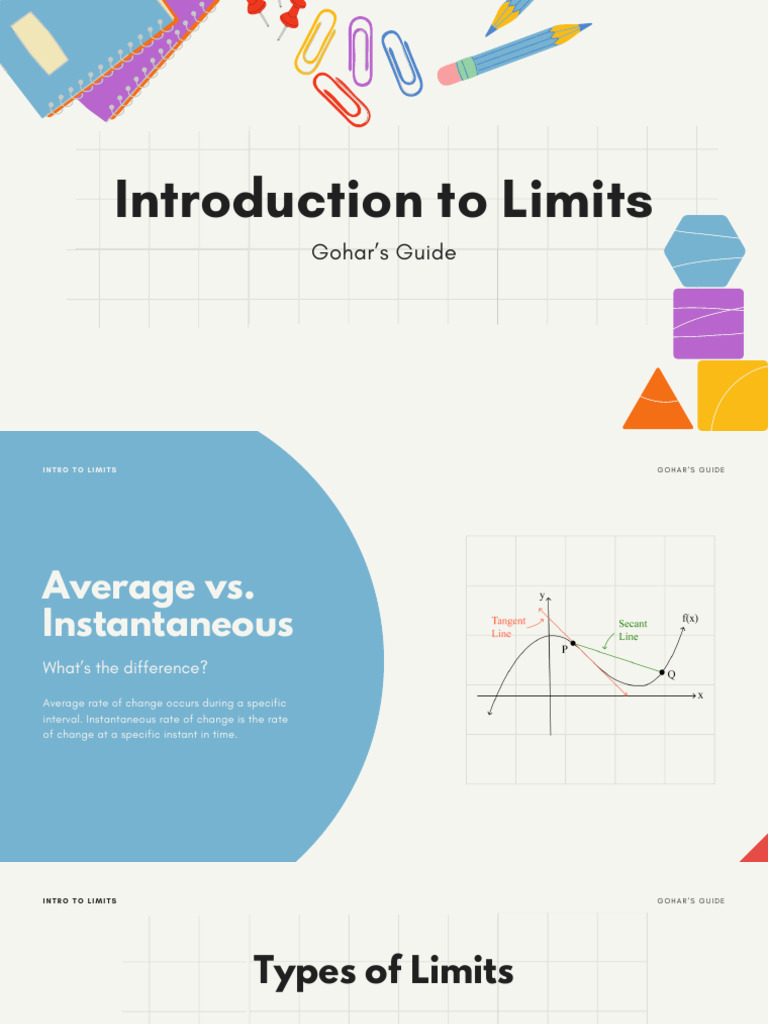 Introduction To Limits Presentation | PDF | Trigonometric Functions ...