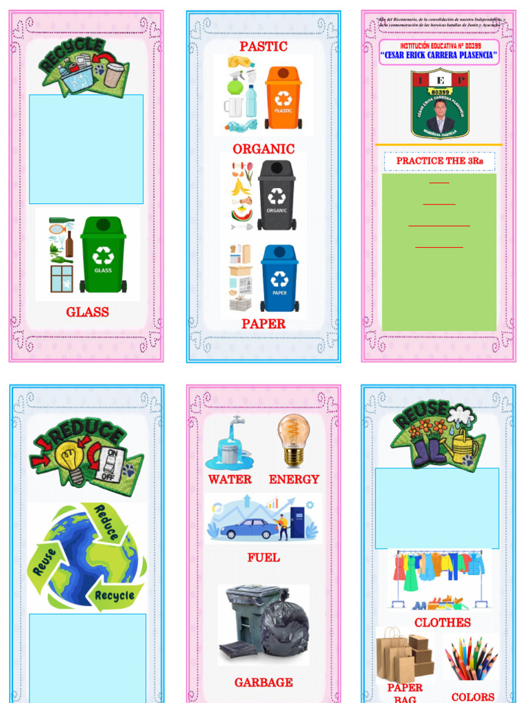 Practice Reuse, Decude and Recycle | PDF | Human Impact On The ...