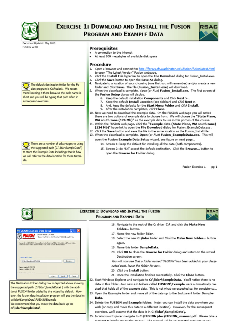 Fusion Installation Guide | PDF | Button (Computing) | Lidar