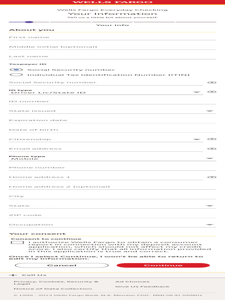 Wells Fargo Deposit Verification Form | PDF
