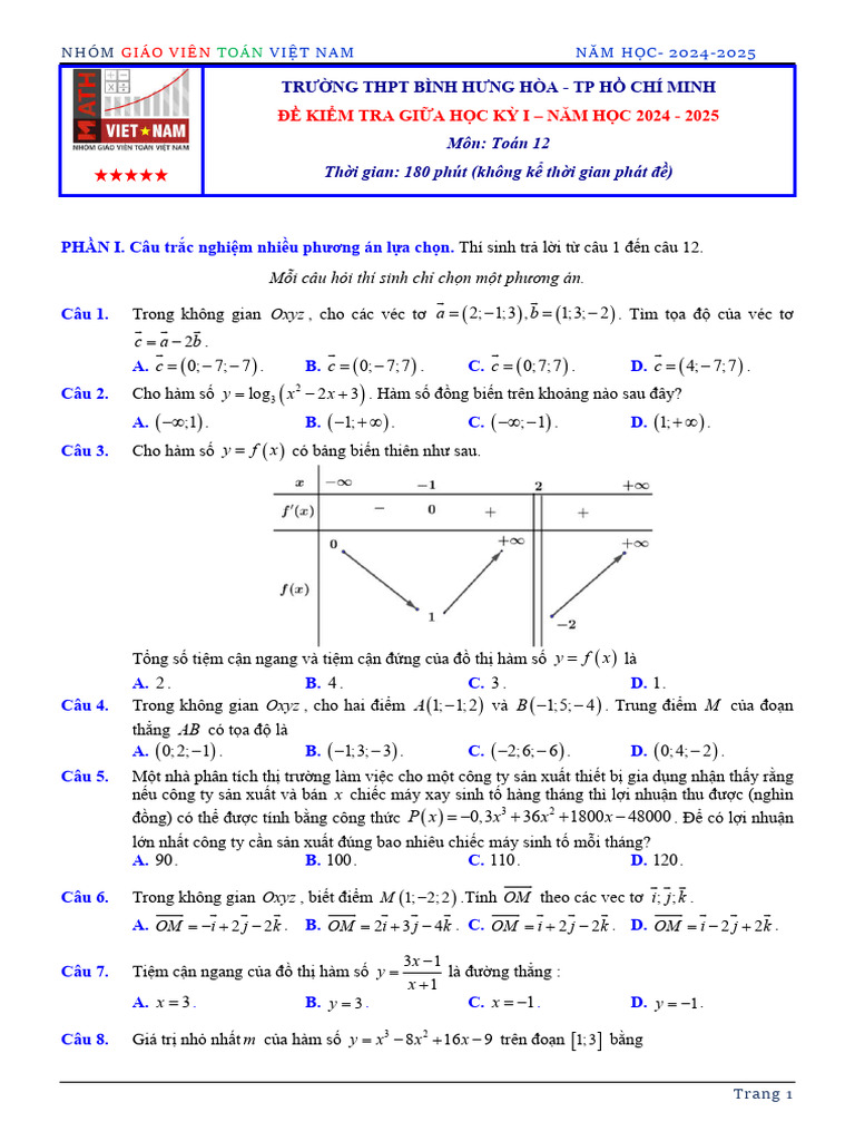 8 Tuan HK1-Binh Hung Hoa-Tp HCM | PDF