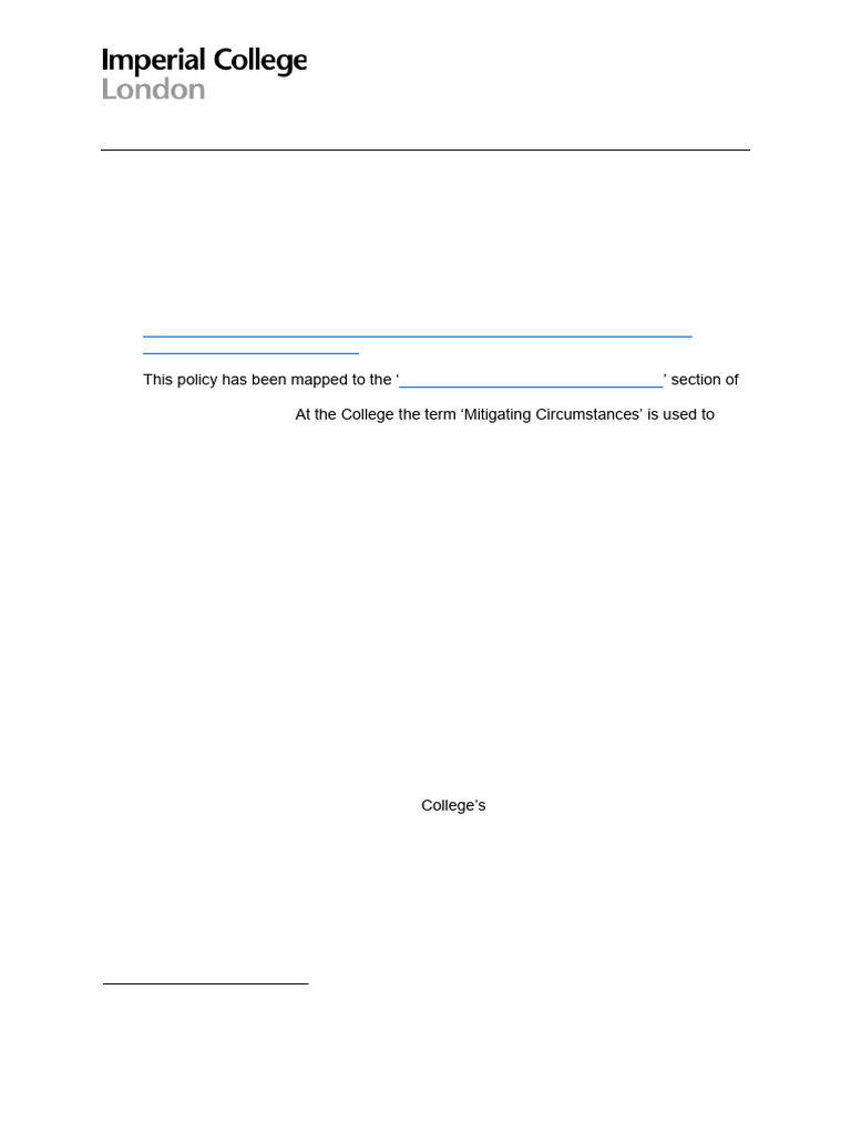 Mitigating Circumstances Policy and Procedure 21.22 | PDF | Grief | Mitigating Factor