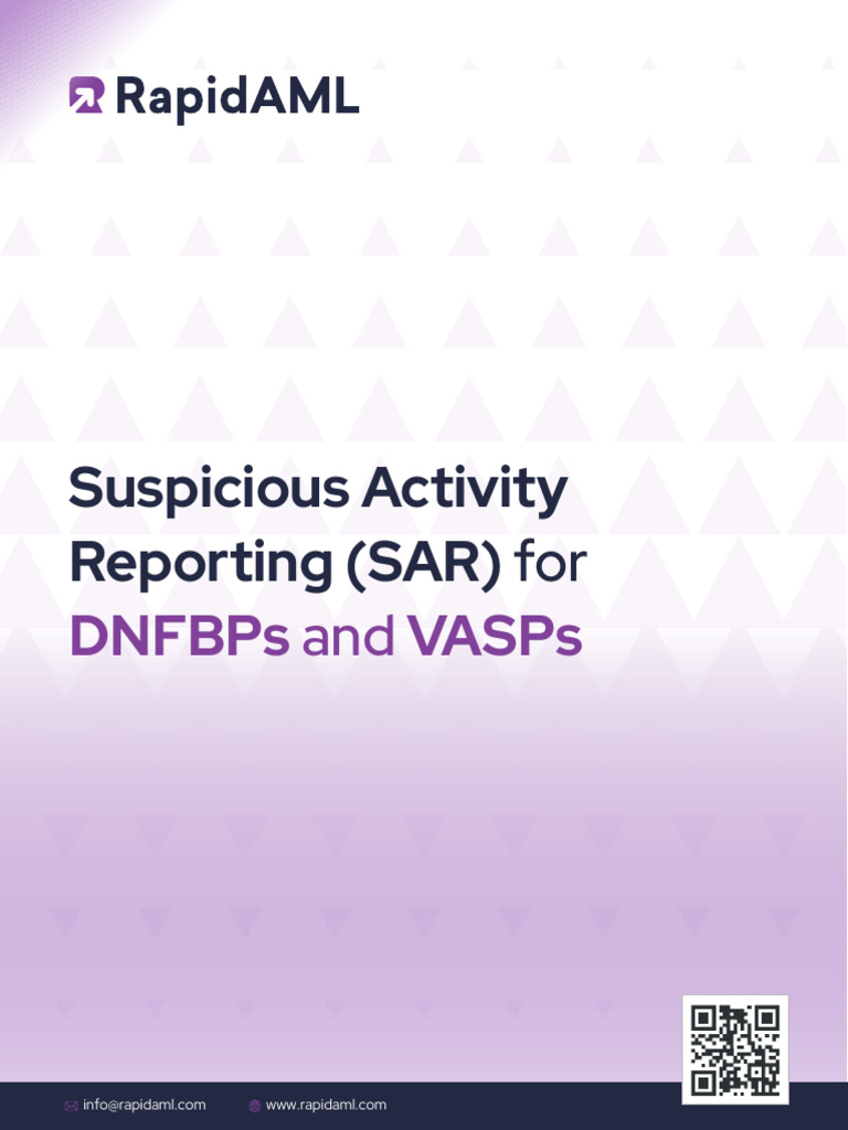 Mastering SAR Compliance - A e For DNFBPs and VASPs | PDF | Regulatory ...