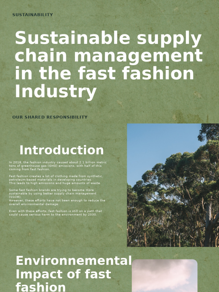 Fast Fashion's Sustainability Challenge | PDF | Sustainability | Nature