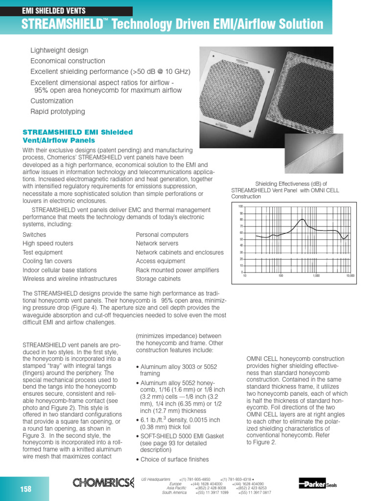 EMI Shielding Vent Panels | PDF | Electromagnetic Interference ...
